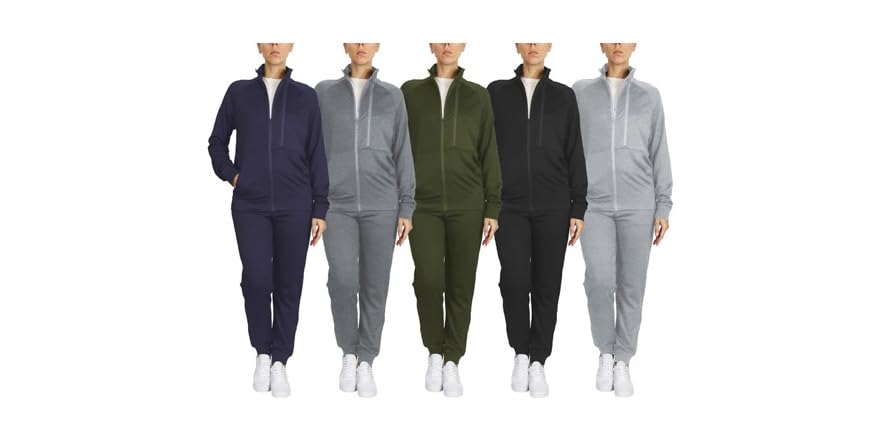 Womens 2PC Loose Fit Classic Jogger Set