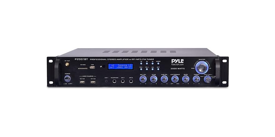 Pyle 2000Watt Multi Channel Bluetooth Preamplifier Receiver