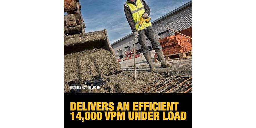 DEWALT DCE531B 20V MAX* Pencil Concrete Vibrator