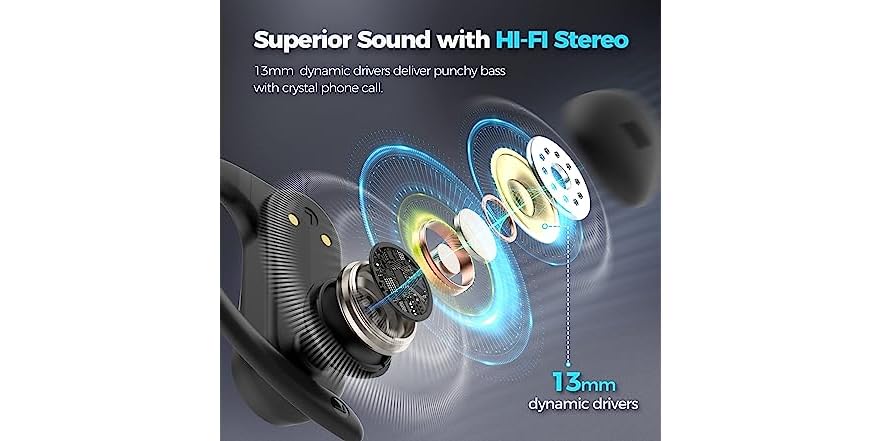 MSTHOO Wireless Headphones Sport