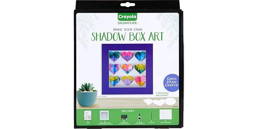 Crayola DIY 13-pc Shadow Box Frame Kit