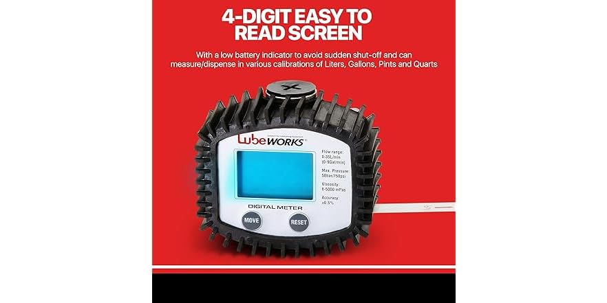 Lubeworks Oil Control Meter Digital