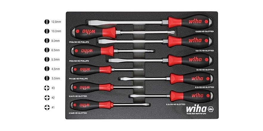 Wiha Cushion Grip Phillips Screwdriver Set