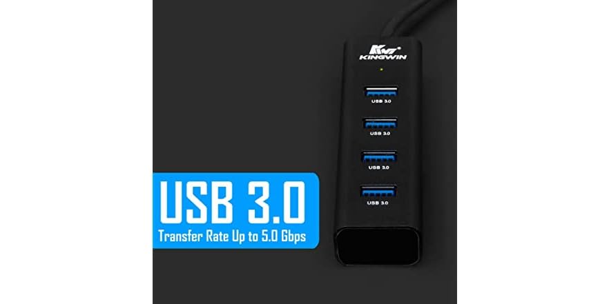 Kingwin USB Hub 4 Port USB 3.0 Data Hub