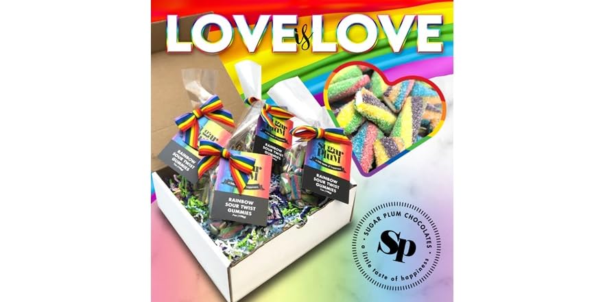 Sugar Plum’s Rainbow Twists Candy Box