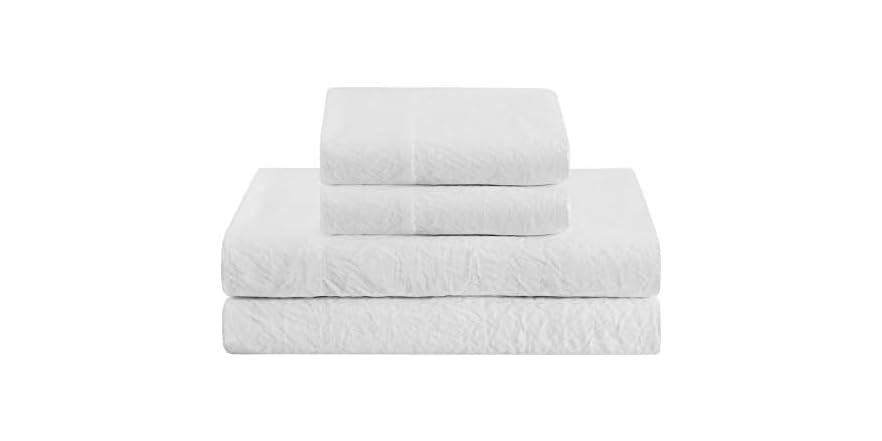Prewashed Crinkle Sheet Set