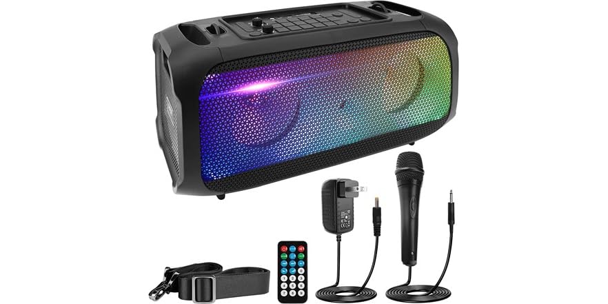 (NEW) Pyle 600W Wireless Portable Boombox Speaker