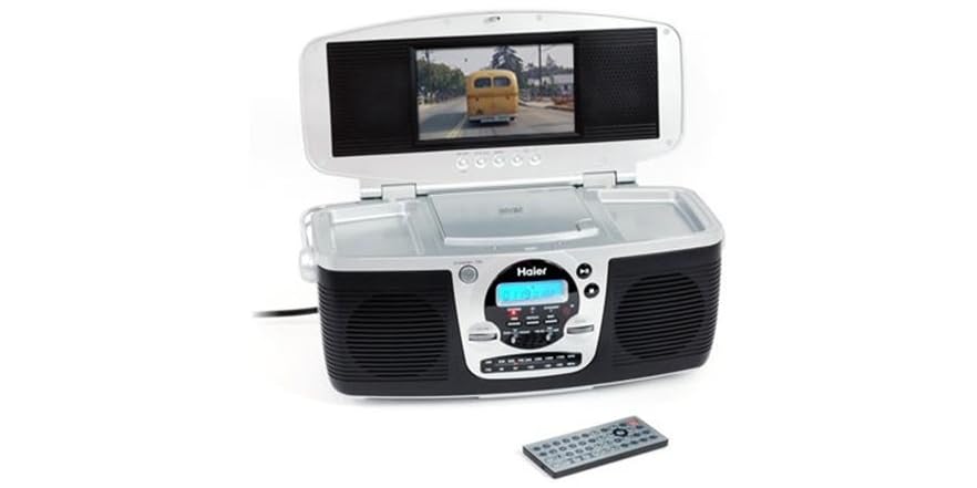 Haier Portable 7” LCD TV with DVD Player and AM/FM Stereo