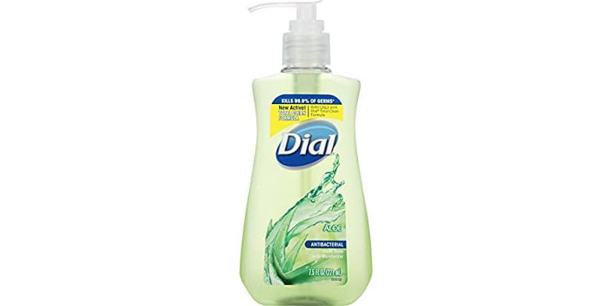 Dial Liquid Hand Soap, Aloe Scent, 7.5 fl oz