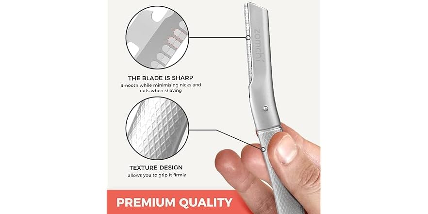 Reusable Metal Eyebrow Razor 2 Pack
