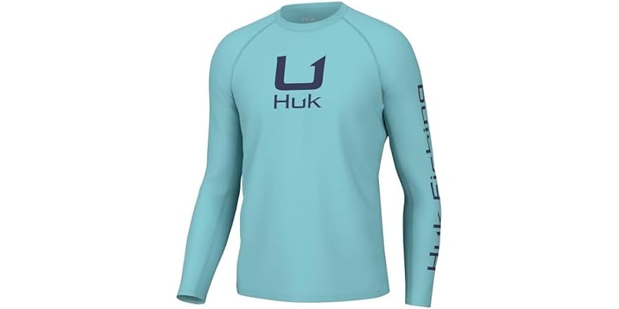 HUK Men's Icon X Crew, Long-Sleeve Perfo