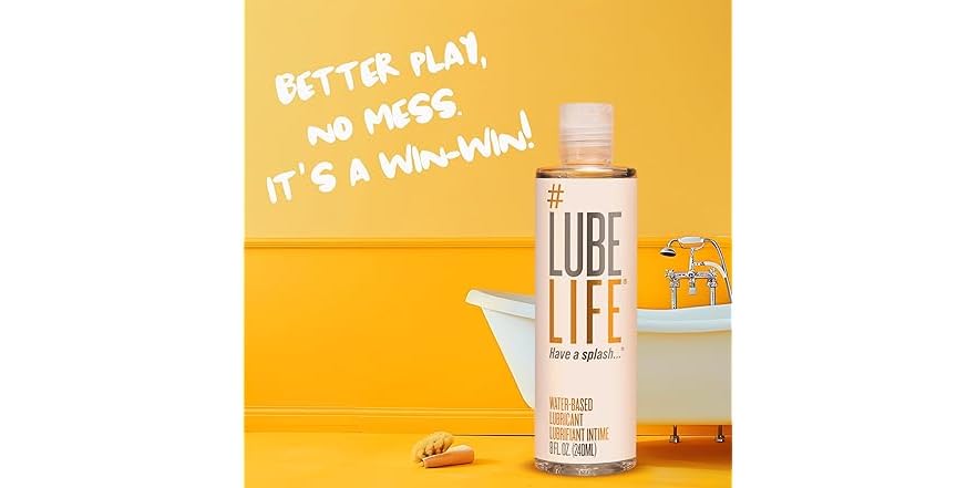 Lube Life Water-Based Personal Lubricant, 12 oz.