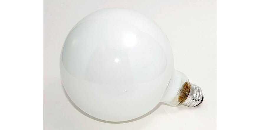 Philips 60W 120V G40 White, E26 Base