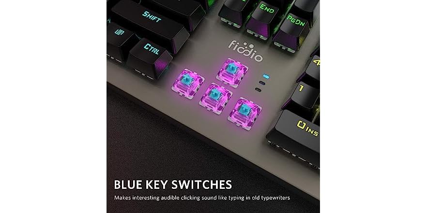 Fiodio Mechanical Gaming Keyboard