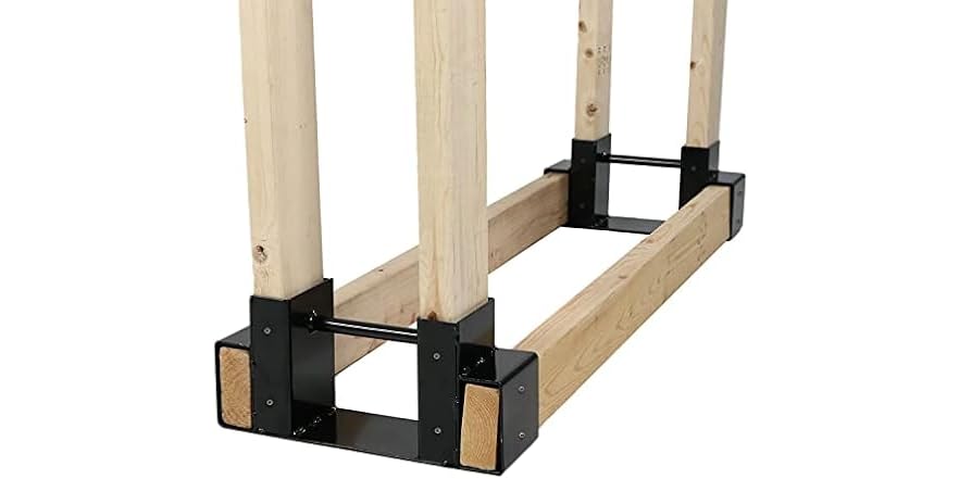 Sunnydaze Adjustable Log Storage Rack Bracket Kit
