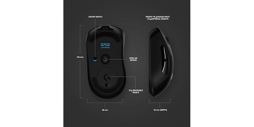 Logitech G703 Lightspeed Wireless Mouse