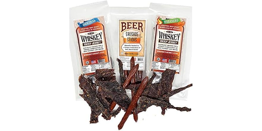 (6 pack) Whiskey Jerky and Beer Sticks