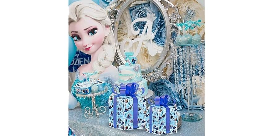 5 Pcs Frozen Wrapping Paper