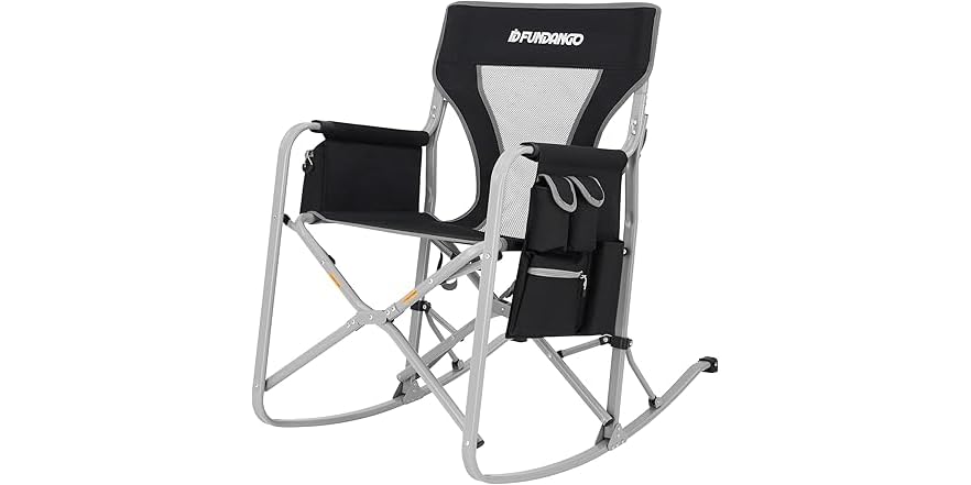 FUNDANGO Rocking Camping Chair for Adults