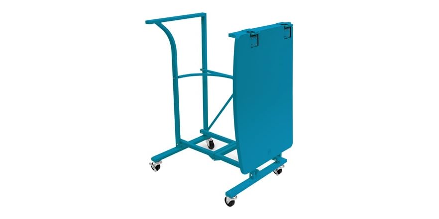 Folding Steel Trolley Table/Desk, Refurbished