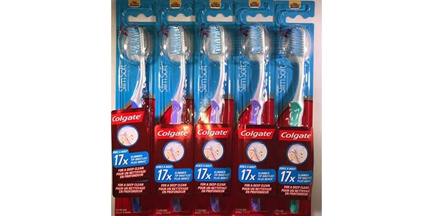 Colgate Floss Tip Toothbrush 6 Pack