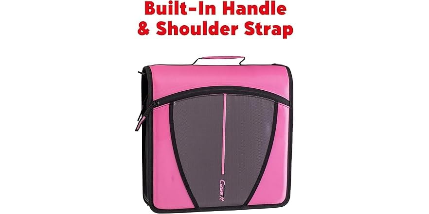 Case-it Mighty Zip Tab Zipper Binder