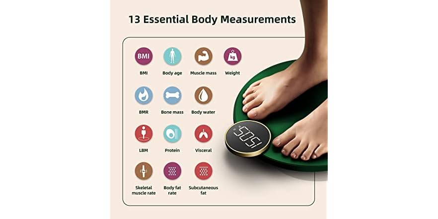 Posture Digital Bathroom Scale LED