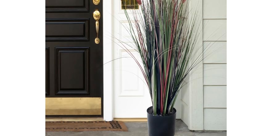 4' Ornamental Artificial Cattail Grass