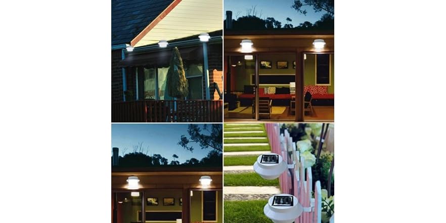 Boundary Outdoor Solar Gutter Led Lights