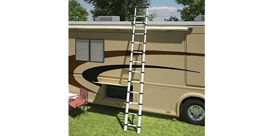 COSCO 16ft reach SmartClose Telescoping Aluminum Ladder