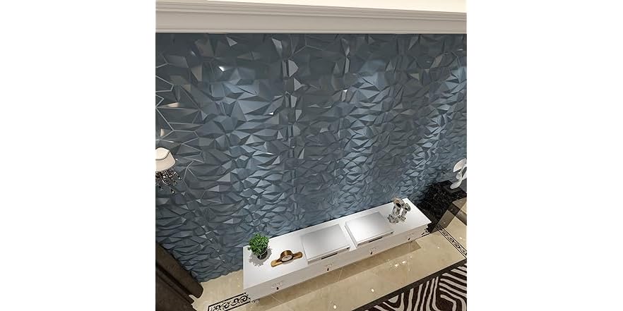 Art3d PVC 3D Diamond Wall Panel Jagged