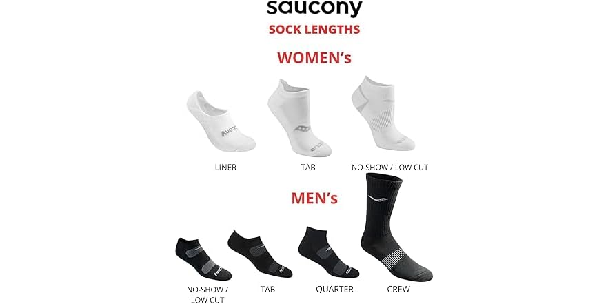 Saucony Athletic Socks 8-Pack