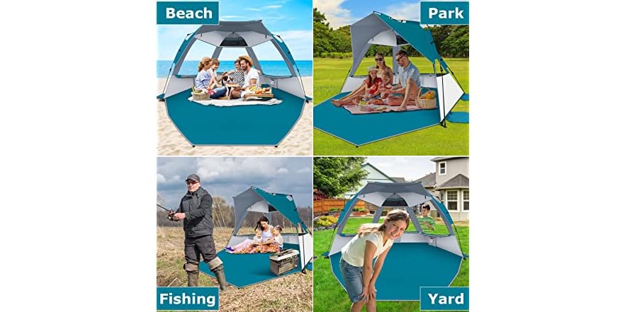 COMMOUDS 110" Wide Beach Tent