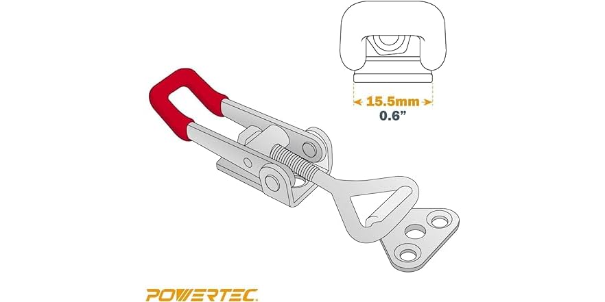 POWERTEC 16PK Toggle Clamp, Adjustable Latch