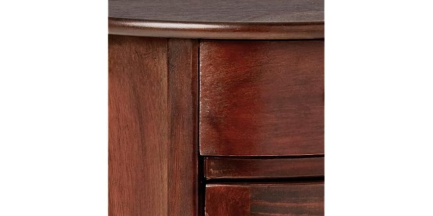 Round Side Storage End Table