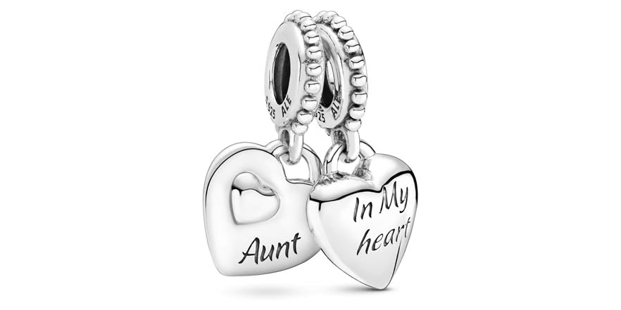 Pandora Aunt & Niece Split Heart Charm