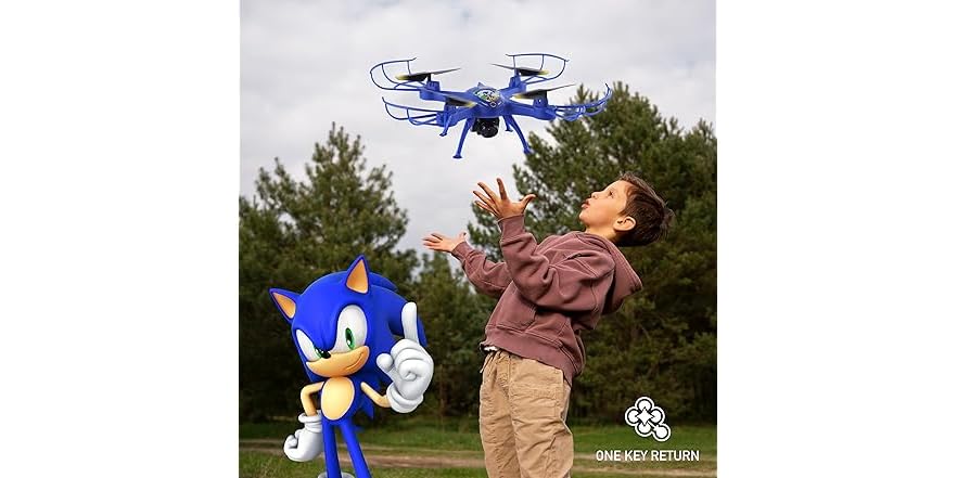 (NEW) Sonic The Hedgehog Sky Racer Drone