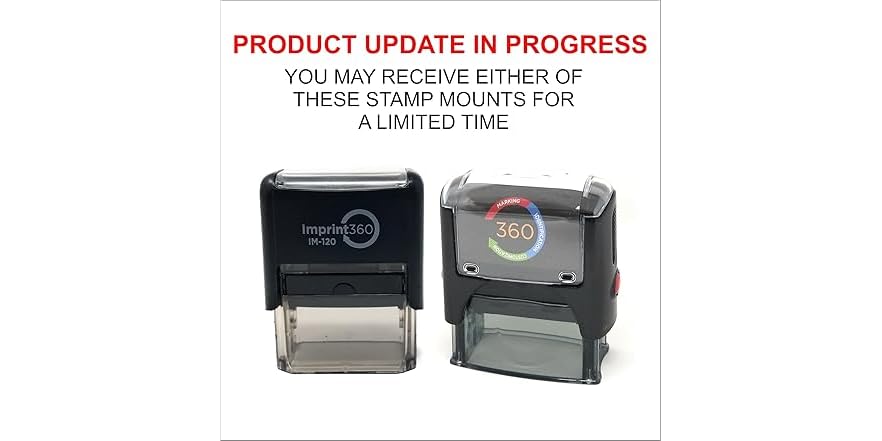 Supply360 Entered Rubber Stamp with Red Ink