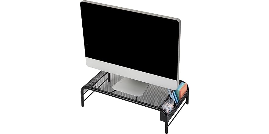 Mind Reader Monitor Stand, Metal Mesh