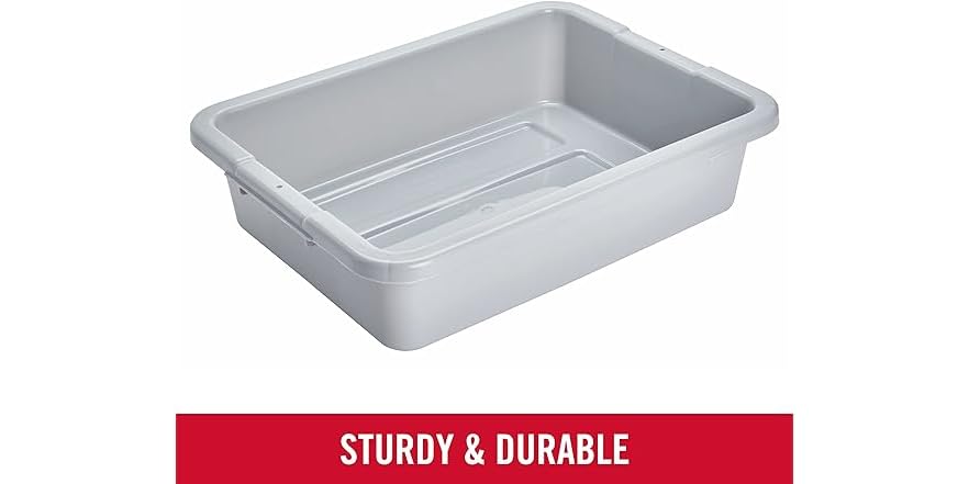 Rubbermaid Bus/Utility Box, 4.6-Gallon
