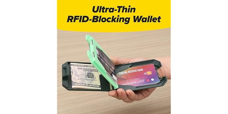 Slim Mint Wallet Ultra-Thin RFID-Blocking 2PK