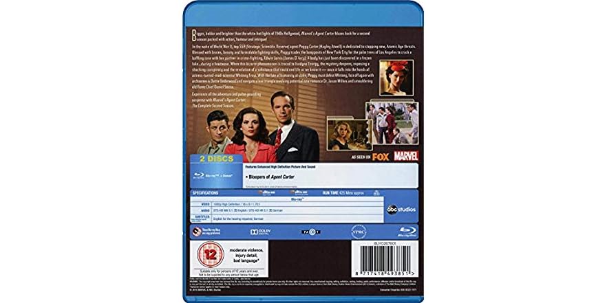 Marvels Agent Carter Season 2 Bluray