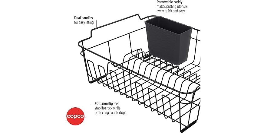 Copco Black Small Dish Rack