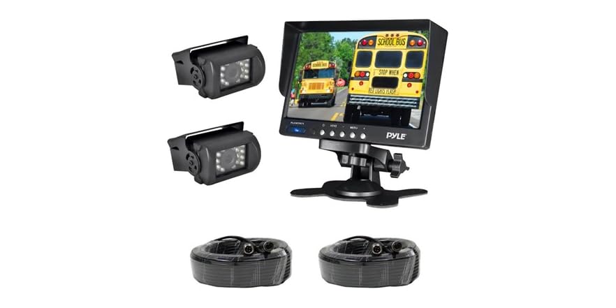 Weatherproof Backup Cameras w/ 7" Monitor