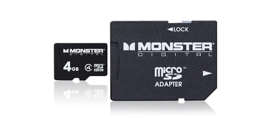 Monster 4GB Class 4 microSD Cards