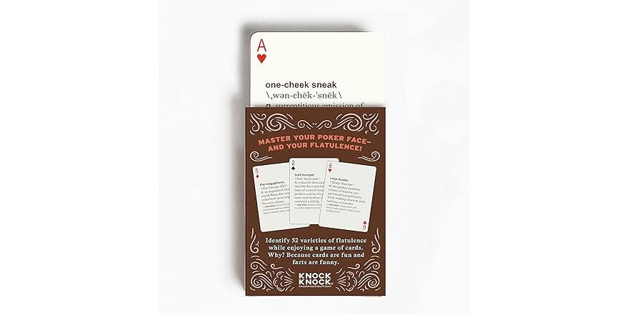 Knock Knock 52 Farts Playing Cards Deck
