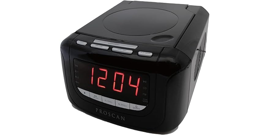 Sylvania Proscan CD Clock Radio with USB Charger
