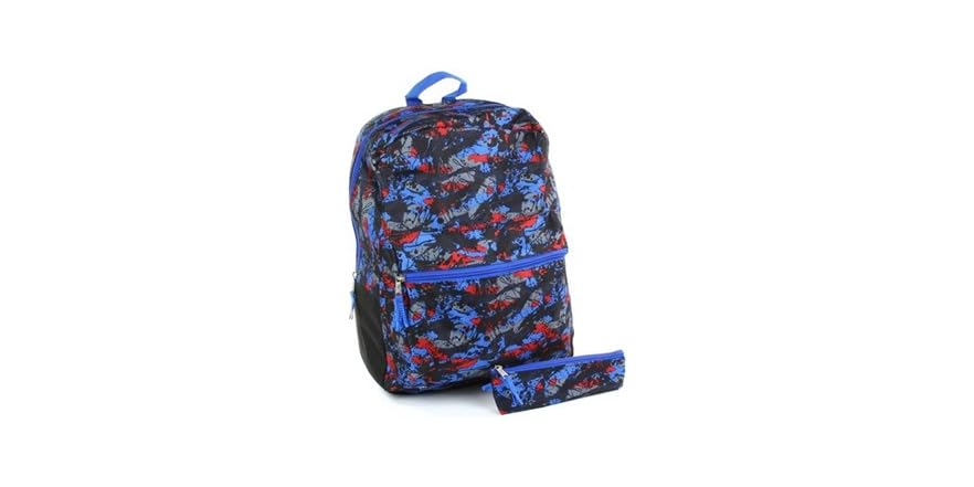 Blue Red Camo 16" Backpack