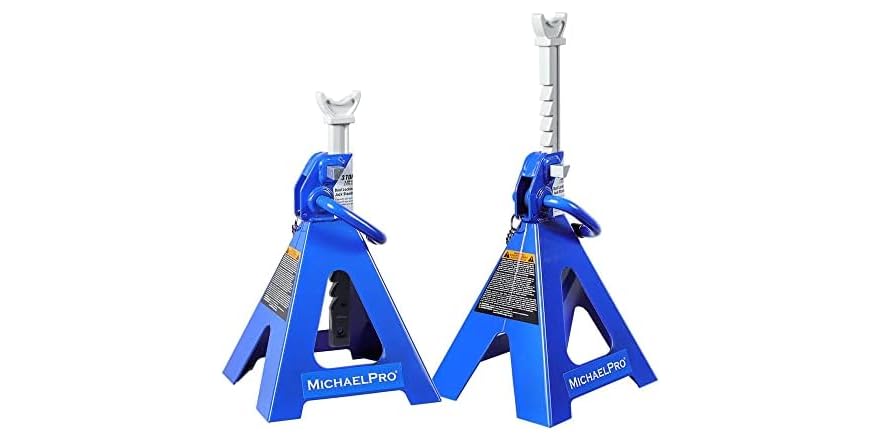 MichaelPro MP017001 3 Ton Double Pin Jack Stands