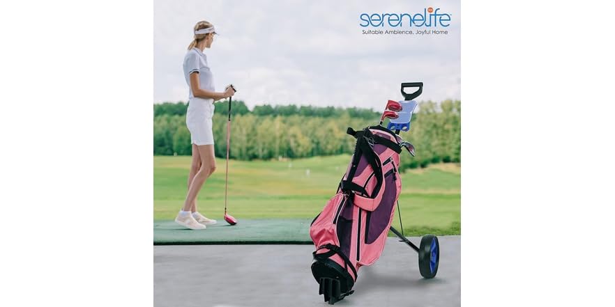SereneLife 2-Wheel Golf Push Cart